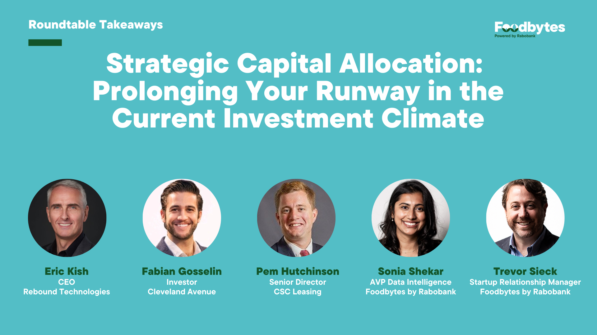 Strategic Capital Allocation Roundtable | Foodbytes